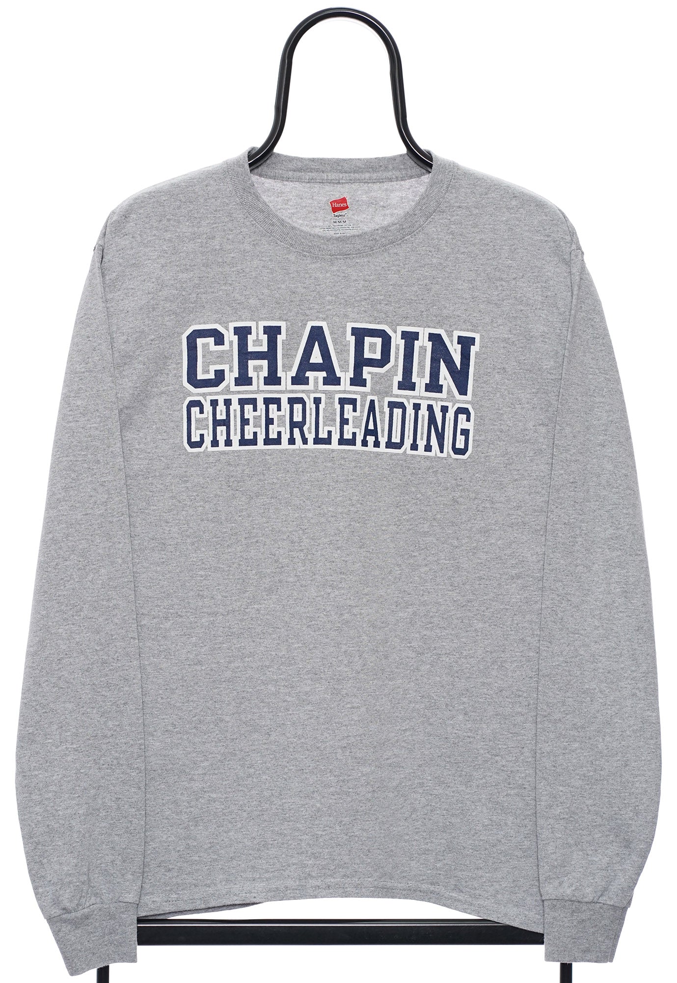 Chapin Cheerleading Graphic Grey Long Sleeved TShirt– Atlas Vintage