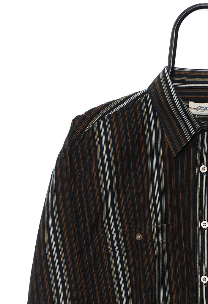 Vintage Creed Brown Striped Corduroy Shirt– Atlas Vintage