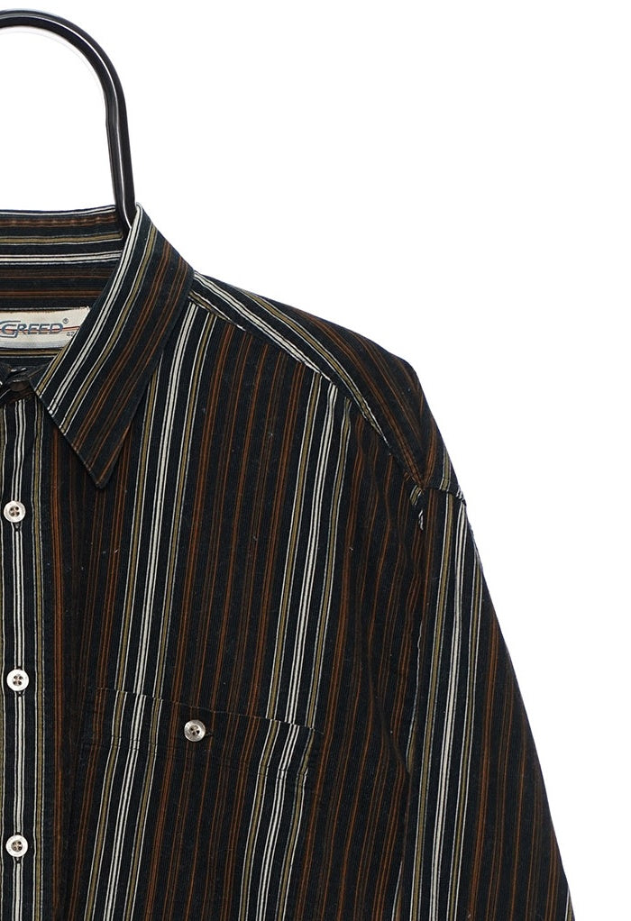 Vintage Creed Brown Striped Corduroy Shirt– Atlas Vintage