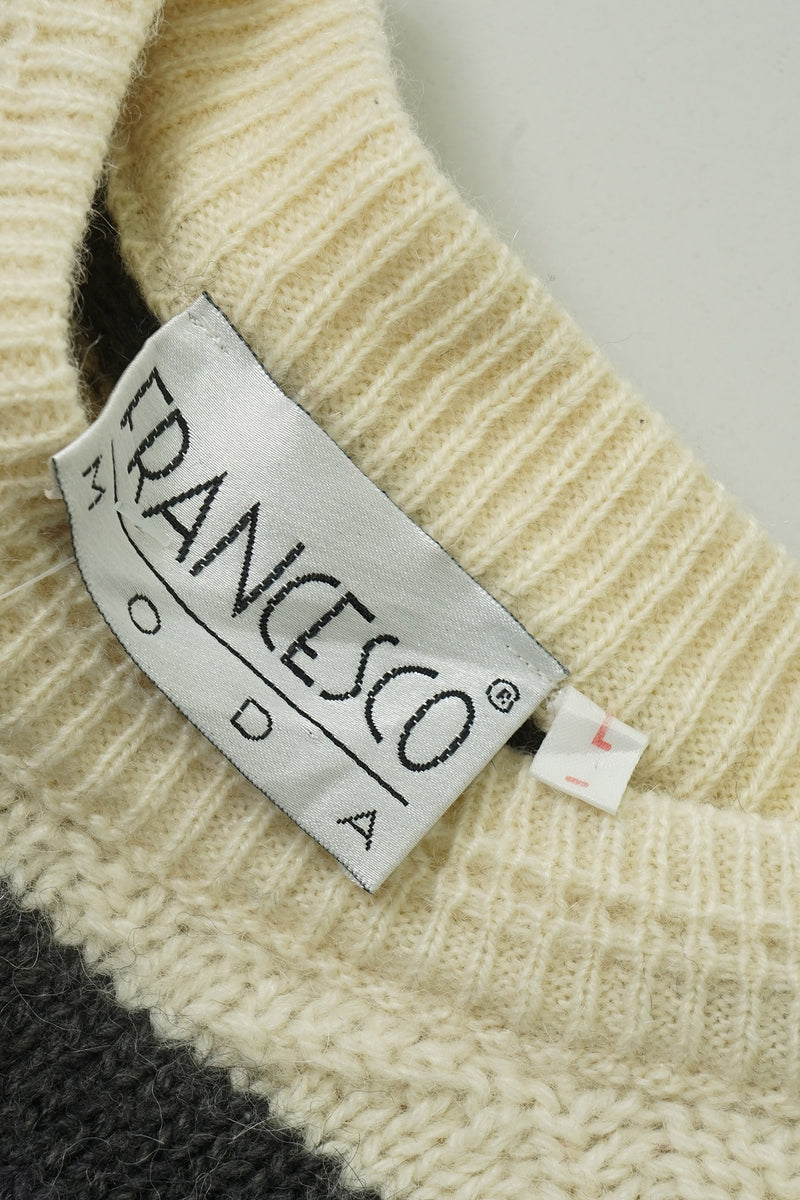 Vintage Francesco Moda Cream Knitted Jumper– Atlas Vintage